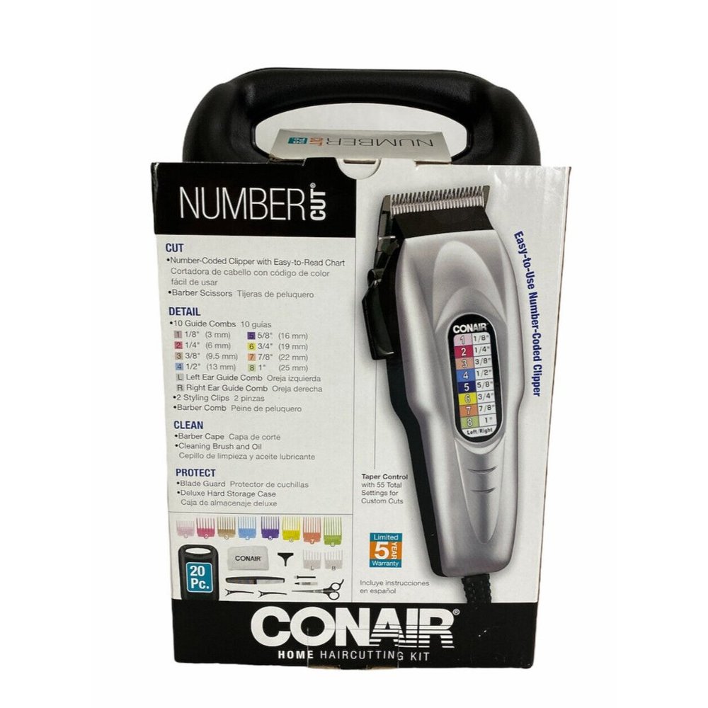 Conair Number Cut Color Coded 20 Piece Home Haircutti… - Gem